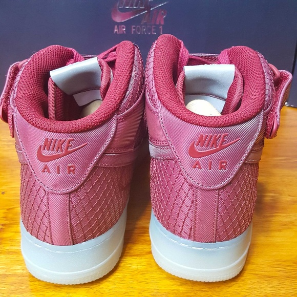 Nike | Shoes | Nike Air Force Mid Team Red 84609603 Ice Af1 | Poshmark